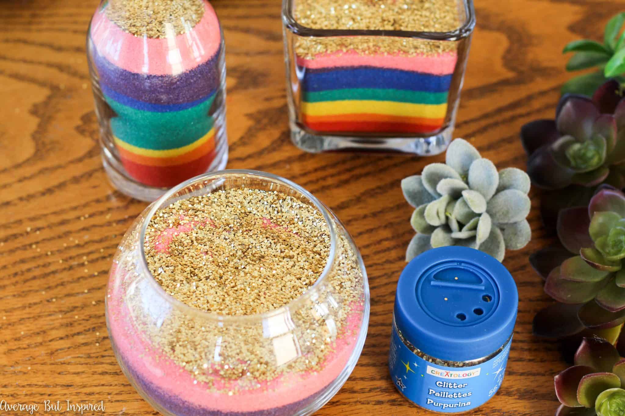 Rainbow Sand Art Terrariums